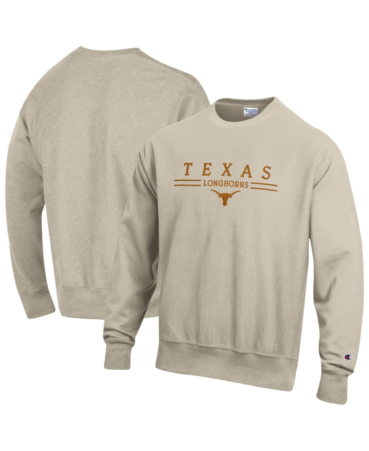 Click here for Champion Mens Oatmeal Texas Longhorns Reverse Weav... prices