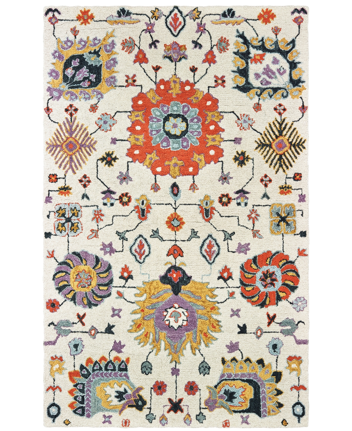 Click here for Oriental Weavers Zahra 75502 5x8 Area Rug - Ivory prices