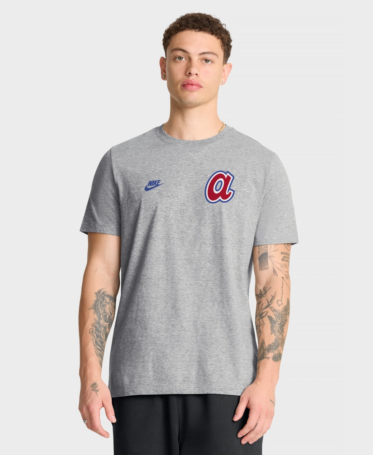 Click here for Nike Mens Heather Gray Atlanta Braves Cooperstown... prices