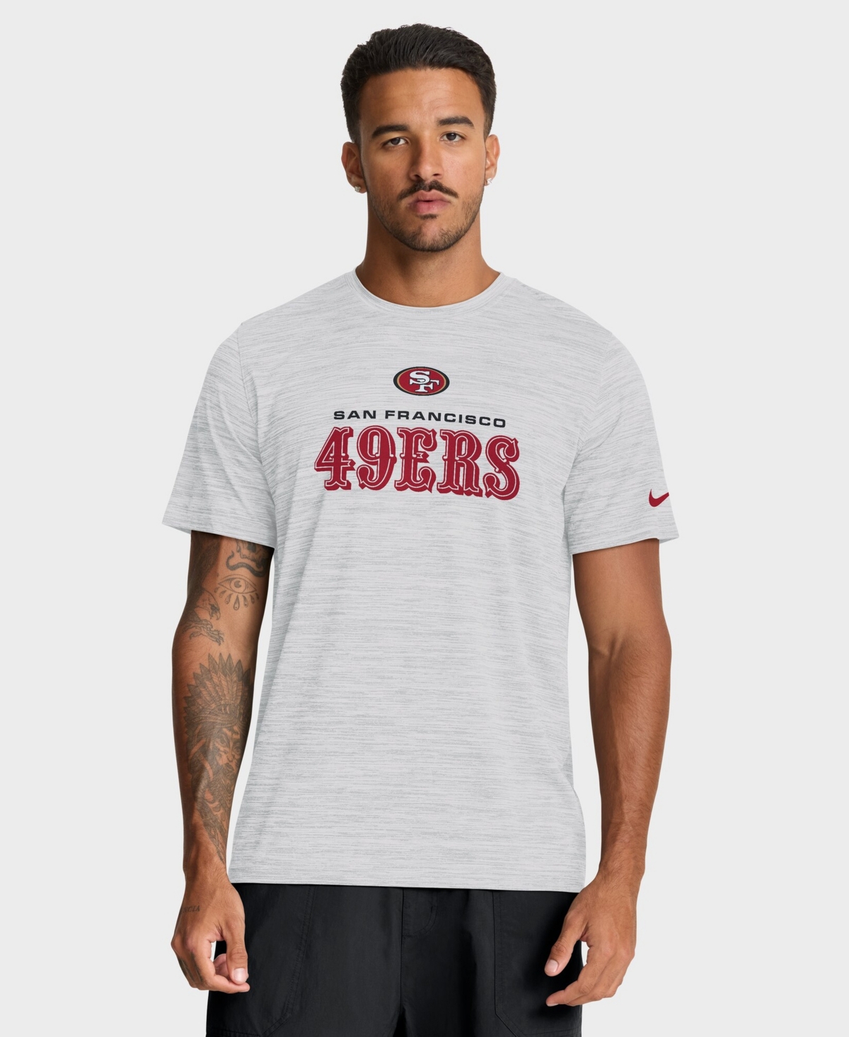 Click here for Nike Mens Ash San Francisco 49ers Velocity Enduran... prices