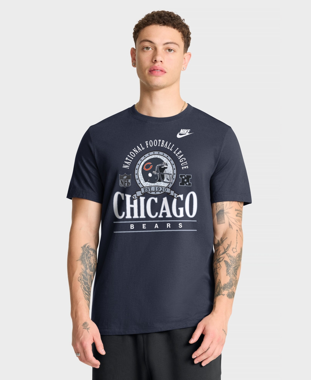 Click here for Nike Mens Navy Chicago Bears Rewind Team Spirit Es... prices