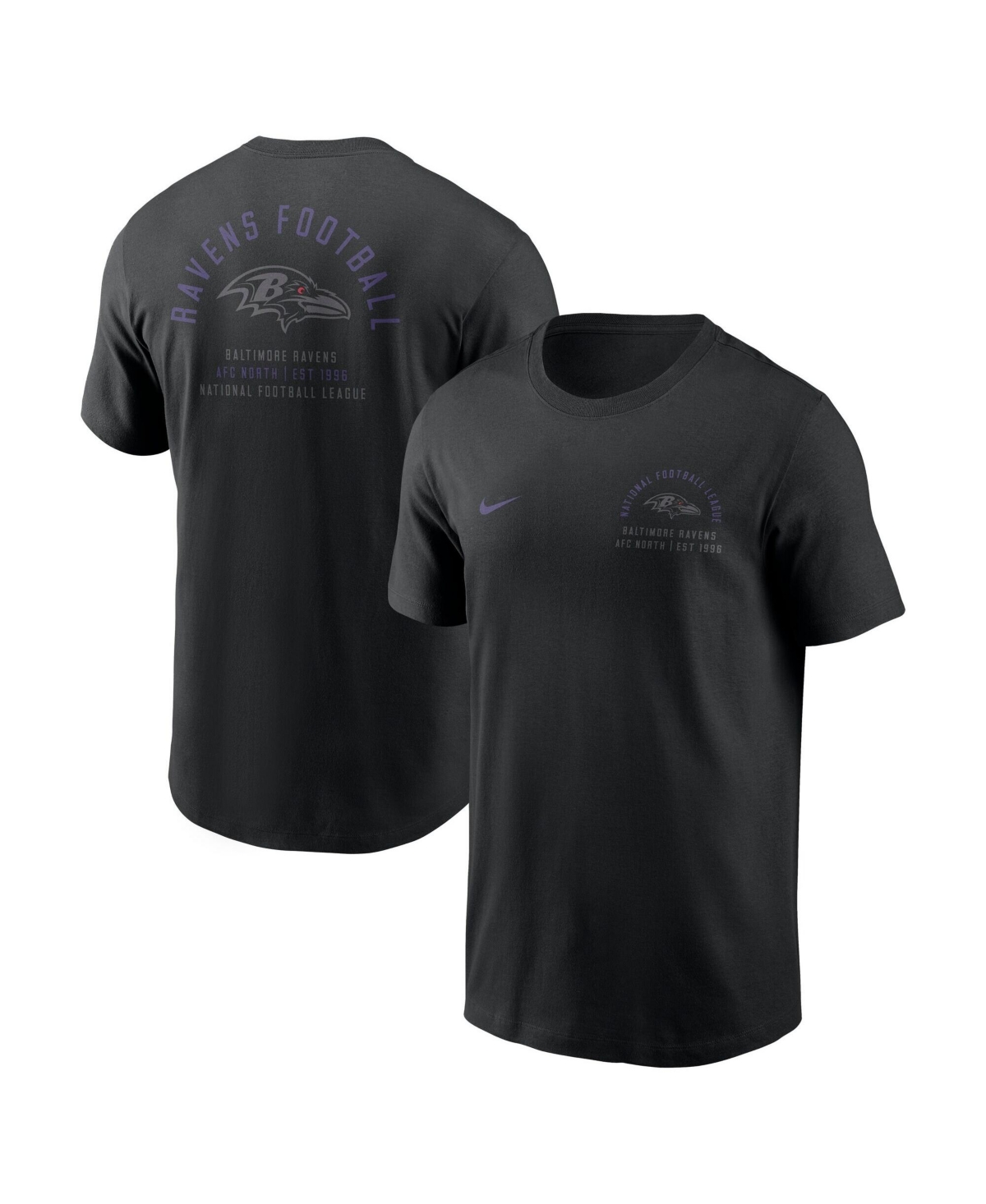 Click here for Nike Mens Black Baltimore Ravens Split Logo T-Shir... prices