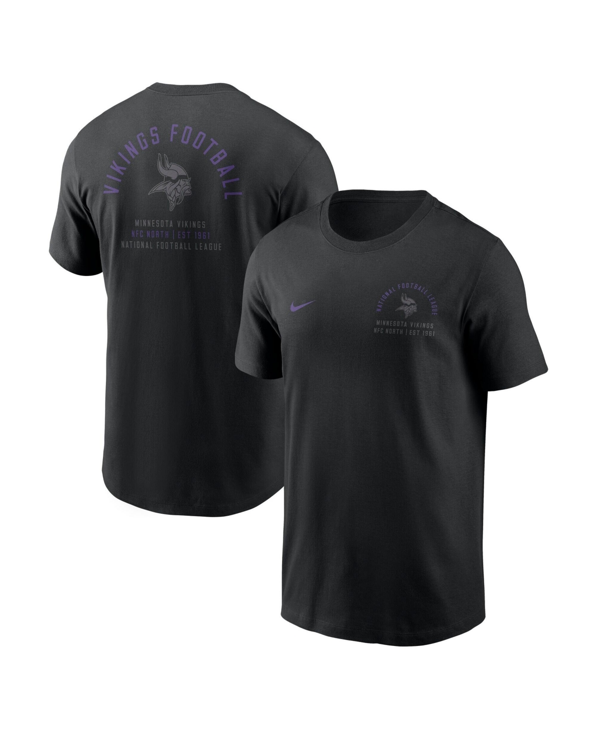 Click here for Nike Mens Black Minnesota Vikings Split Logo T-Shi... prices