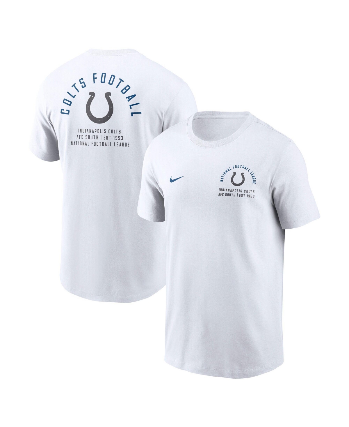 Click here for Nike Mens White Indianapolis Colts Split Logo T-Sh... prices