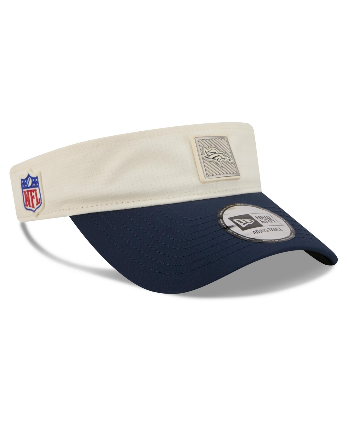 Click here for New Era Mens Cream/Navy Denver Broncos 2026 Nfl Tr... prices
