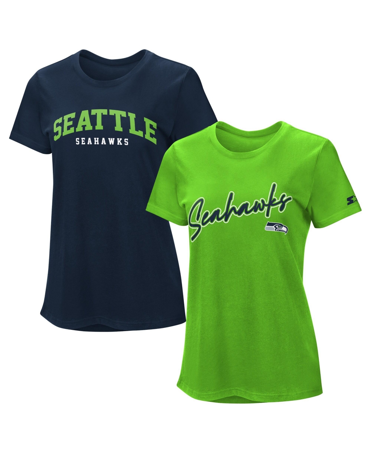 Click here for Starter Womens Navy/Neon Green Seattle Seahawks Co... prices