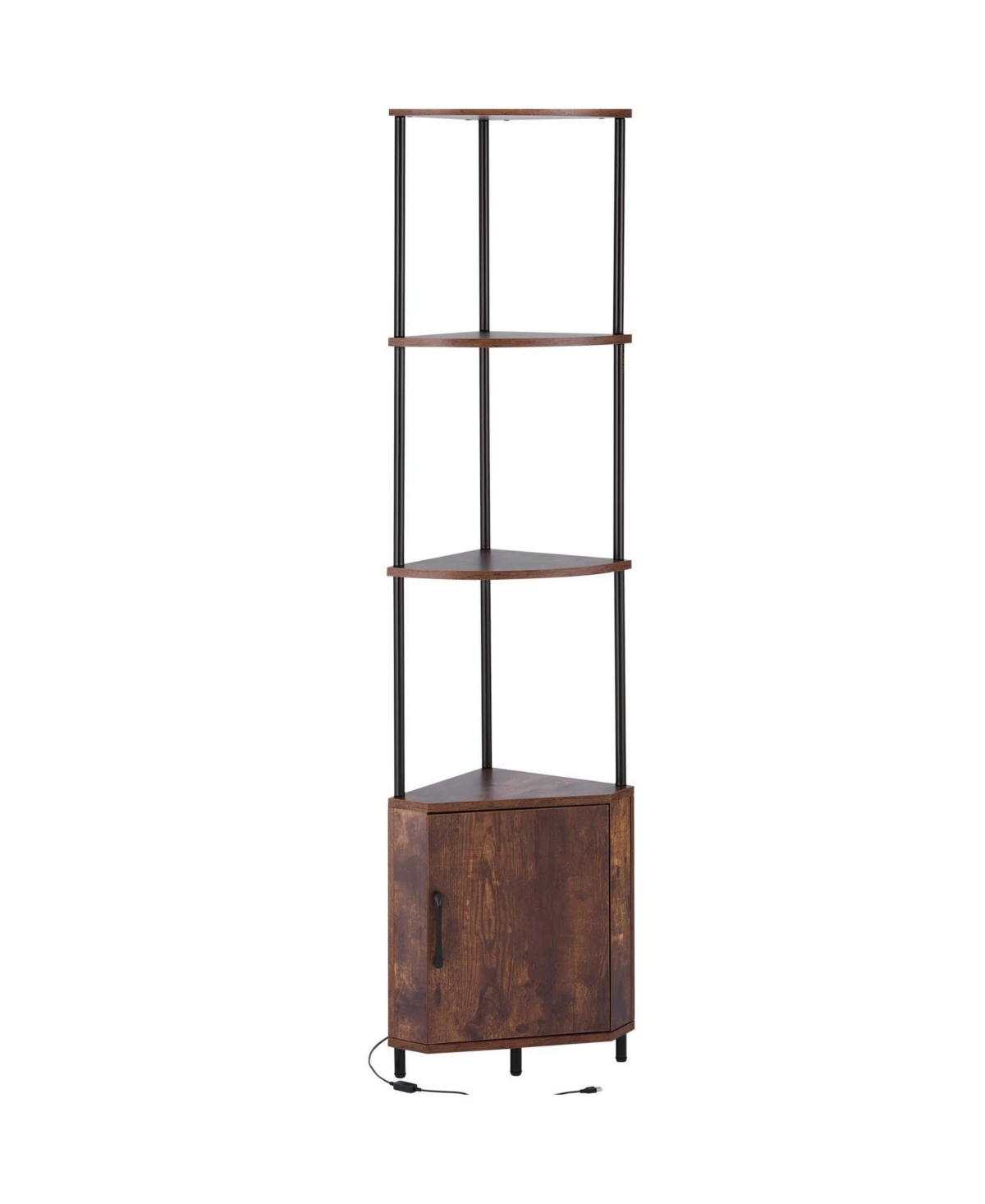 Click here for Slickblue 5 Tier Corner Bookcase with Led Lights... prices