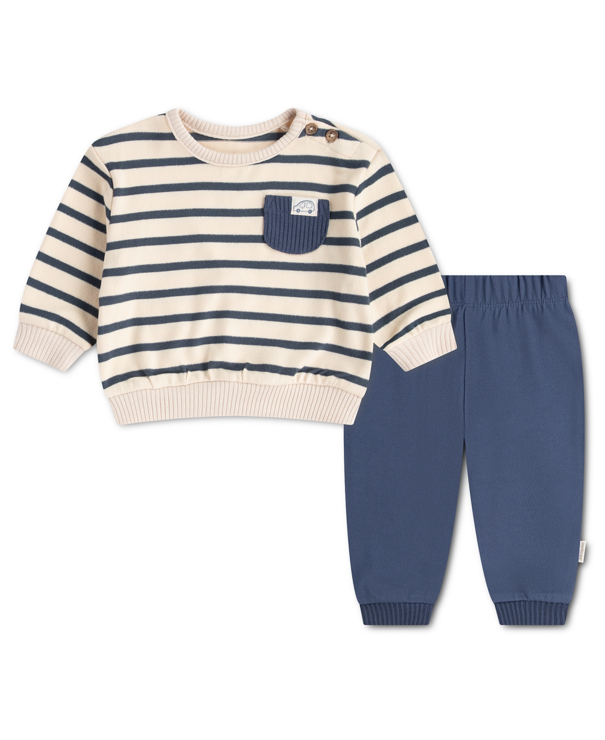 Click here for Huggies Baby Boys Striped Long-Sleeve Top and Pant... prices
