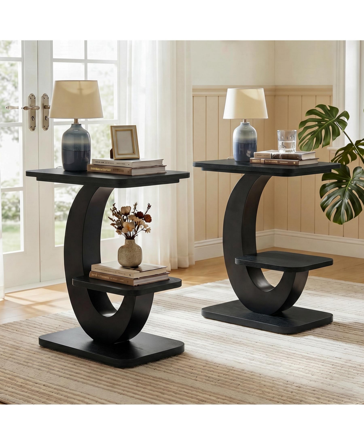 Click here for Tribesigns 2-Tier Industrial Side Table with Metal... prices