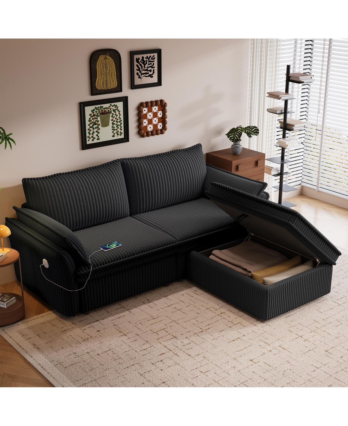 Click here for Lucky One 85 Convertible Sleeper Sofa Bed  2-in-1... prices