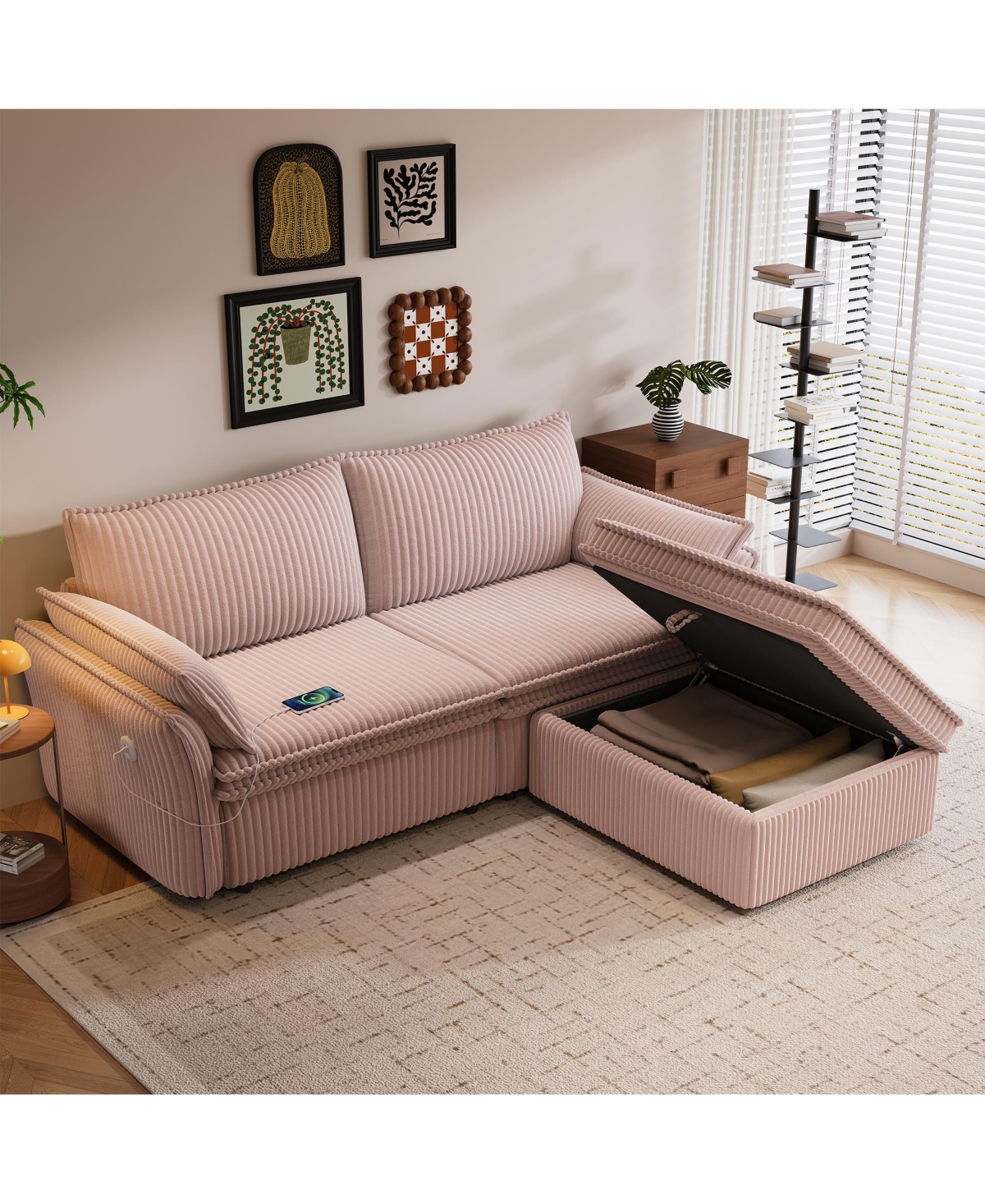 Click here for Lucky One 85 Convertible Sleeper Sofa Bed  2-in-1... prices