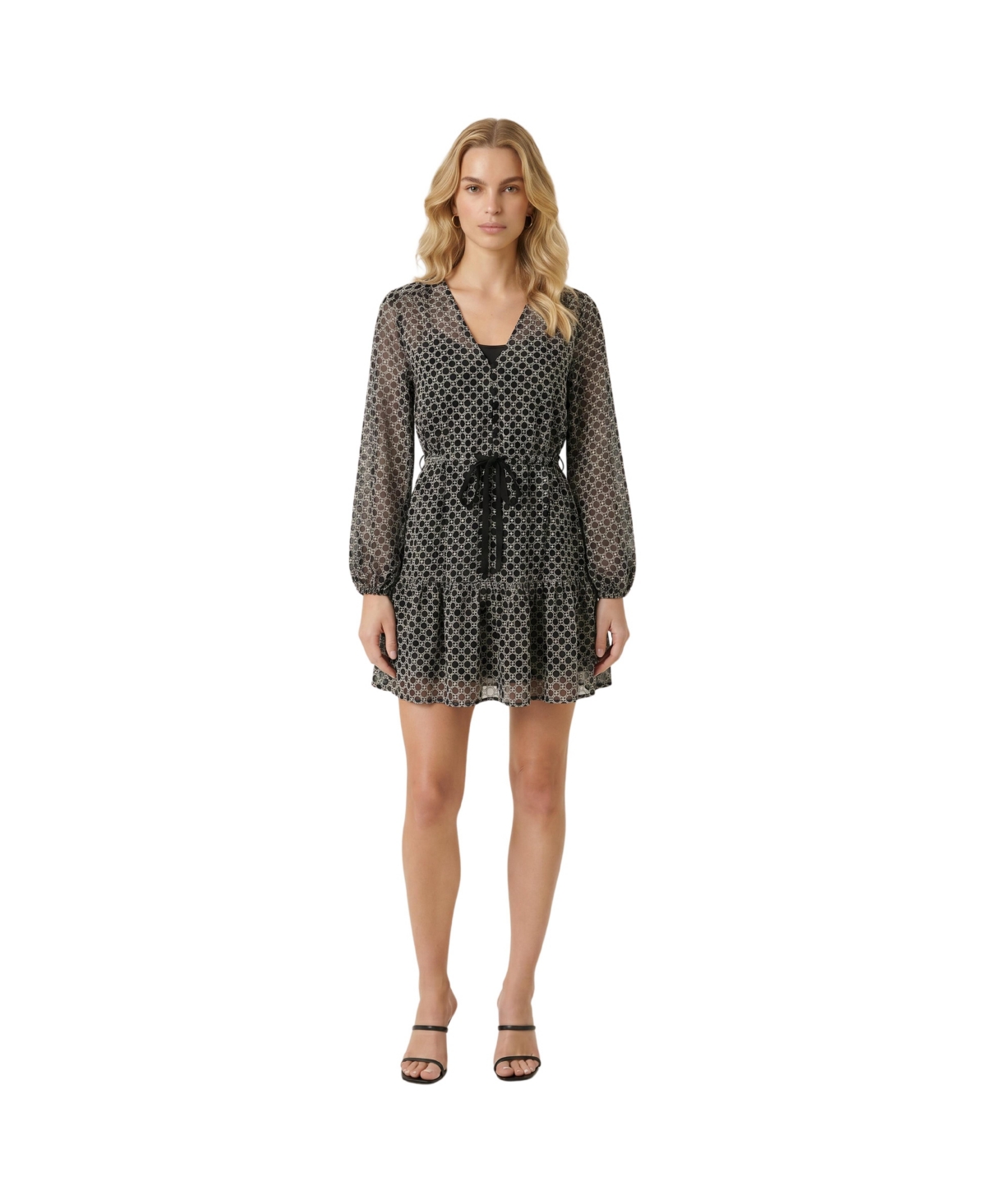 Click here for Modenaire Womens Polka Dot Embroidered Lace Dress... prices