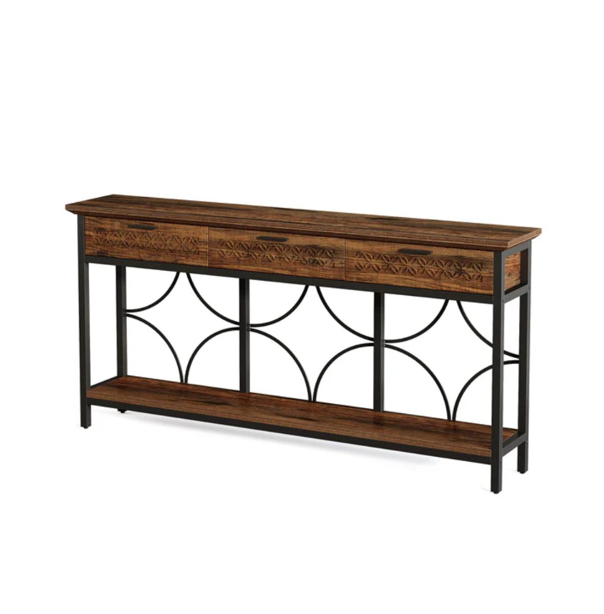 Click here for Slickblue Long Console Table with Storage Drawers... prices