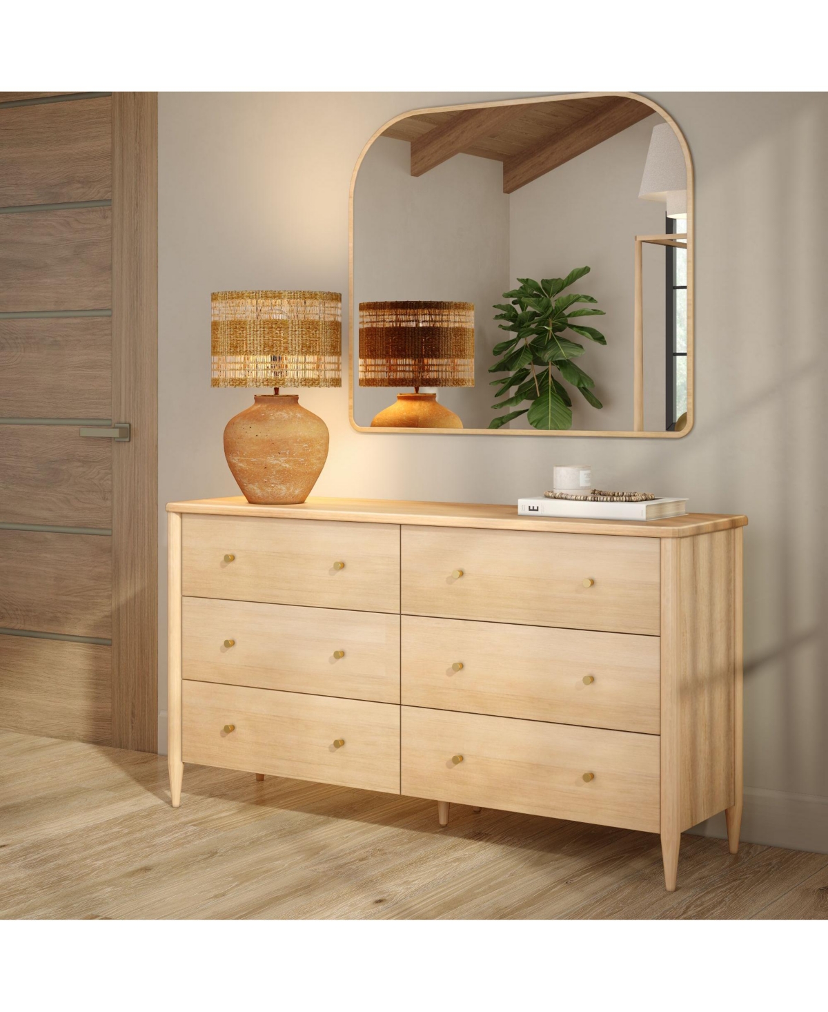 Click here for Plank+Beam Harbor 6 Drawer Dresser - Blonde prices