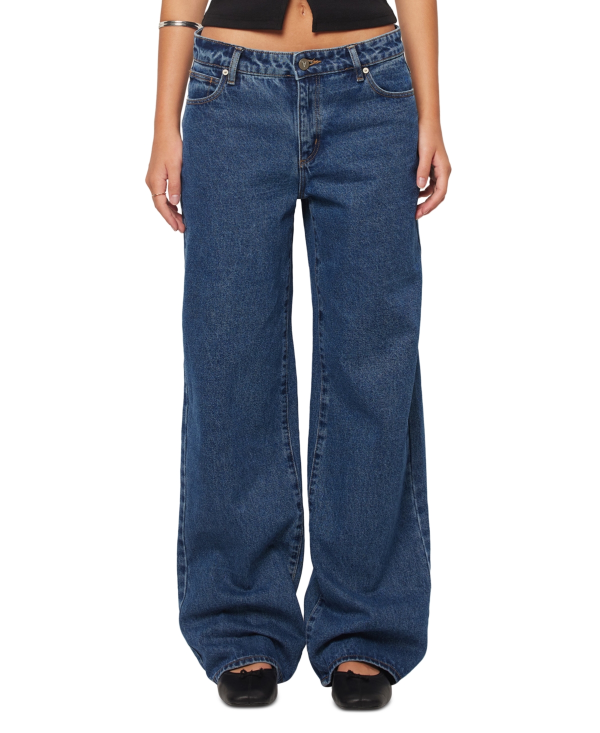 Click here for Abrand Juniors 99 Baggy Bella Wide-Leg Mid-Rise Je... prices