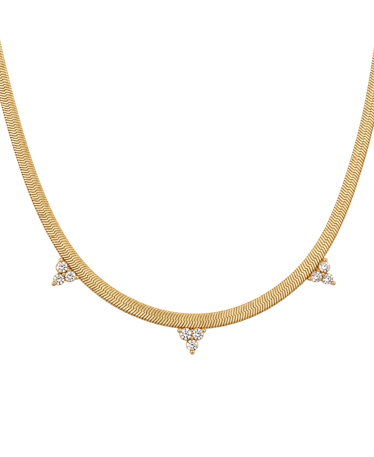 Click here for And Now This Cubic Zirconia Flat Herringbone Chain... prices