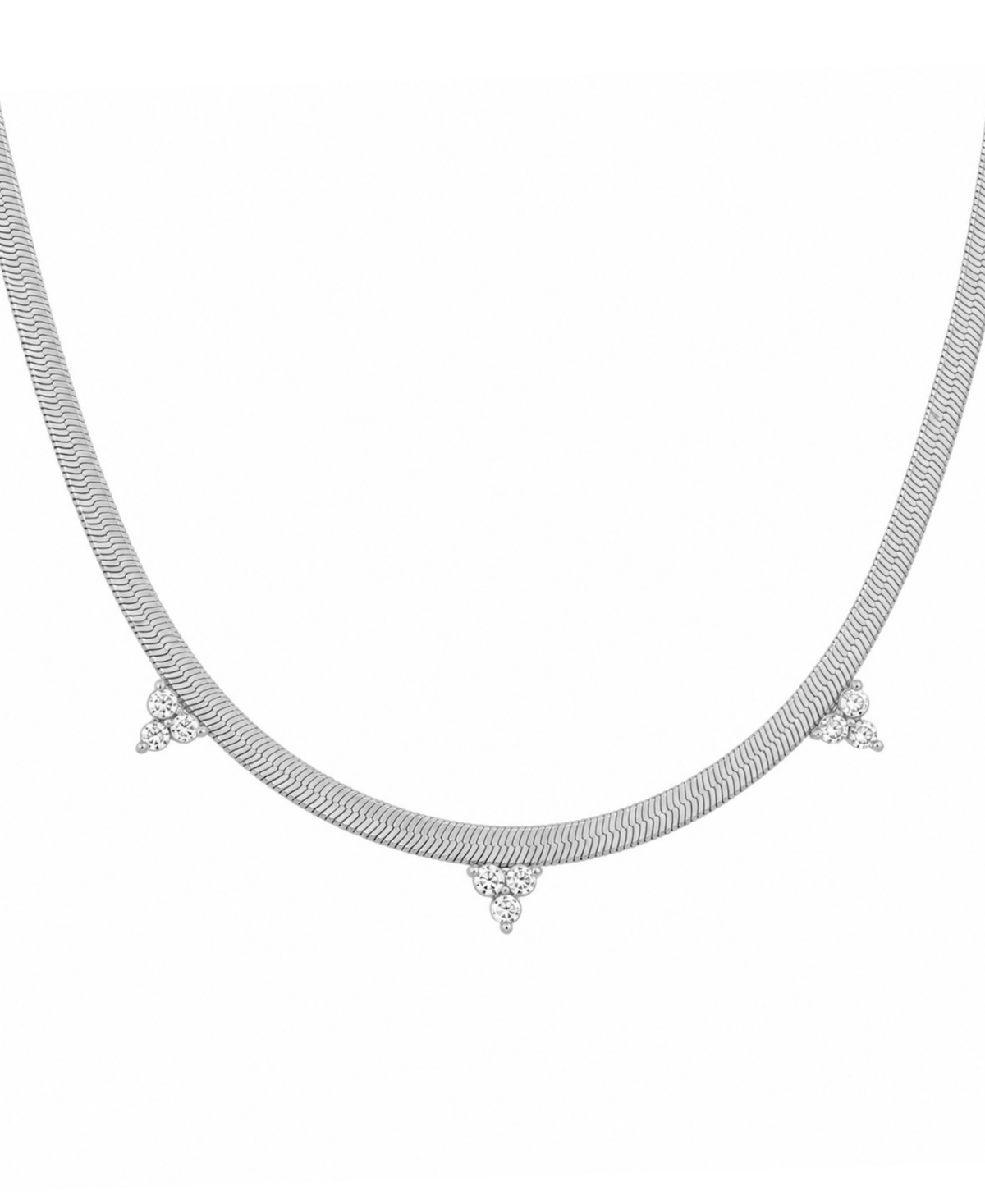 Click here for And Now This Cubic Zirconia Flat Herringbone Chain... prices