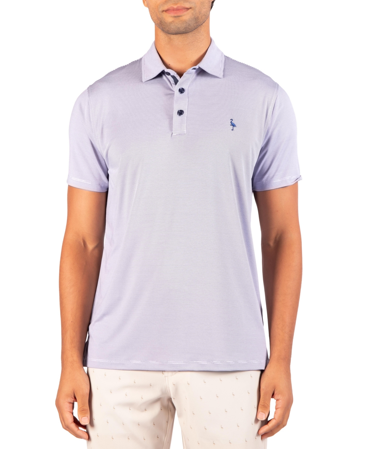 Click here for TailorByrd Mens Mini Stripe Performance Polo - Sap... prices