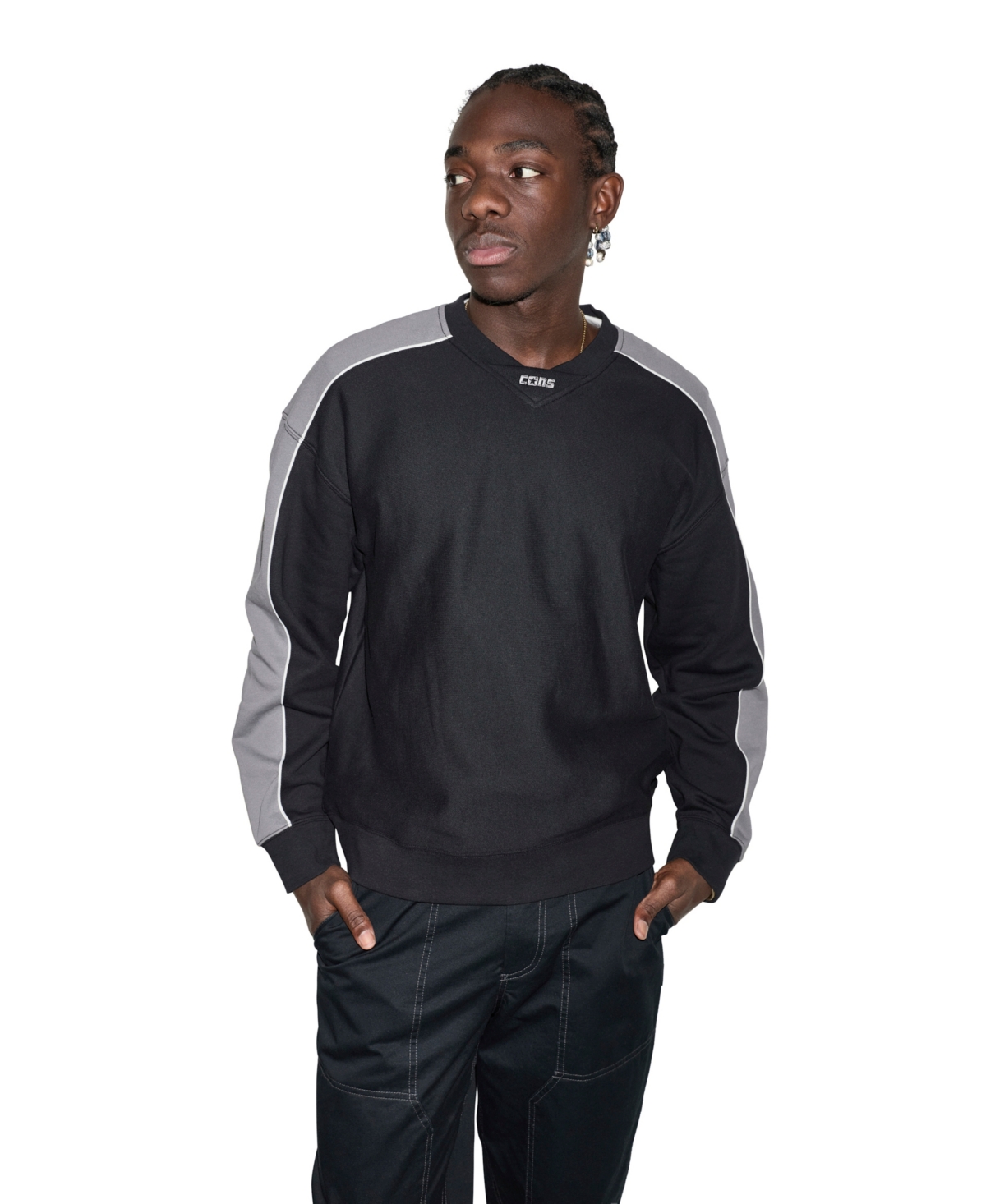 Click here for Converse Mens Color-Block Crewneck Sweatshirt - Co... prices