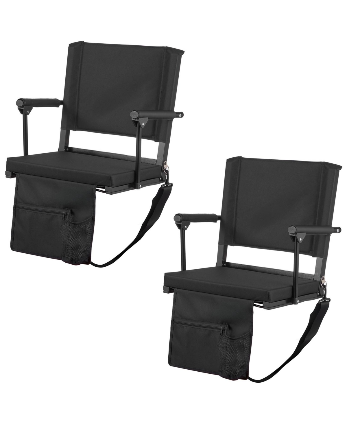 Click here for Hongge Portable Bleacher Seats with Armrests 2-Pac... prices