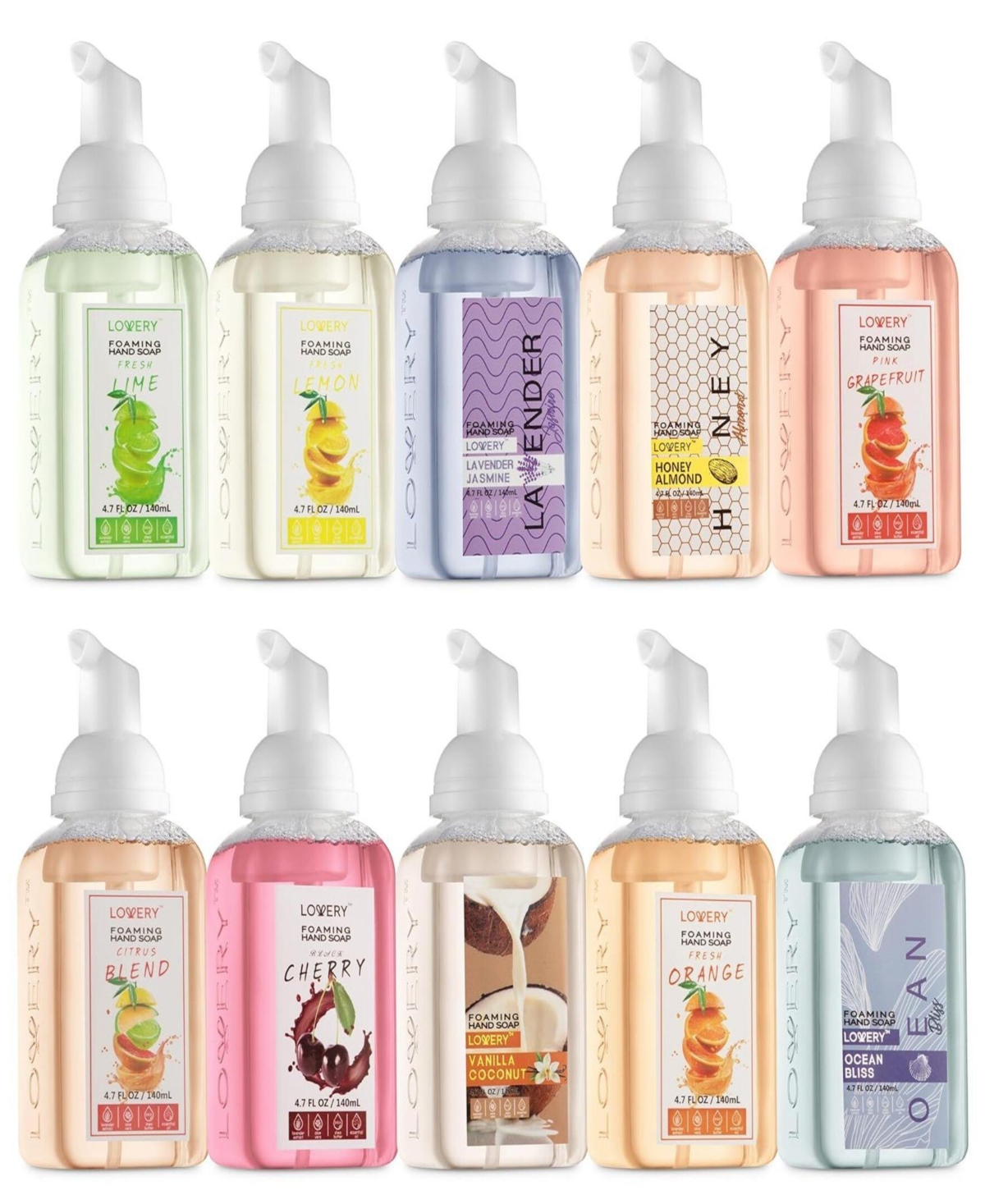 Click here for Lovery 10-Piece Hand Foaming Soap - Bath and Body... prices