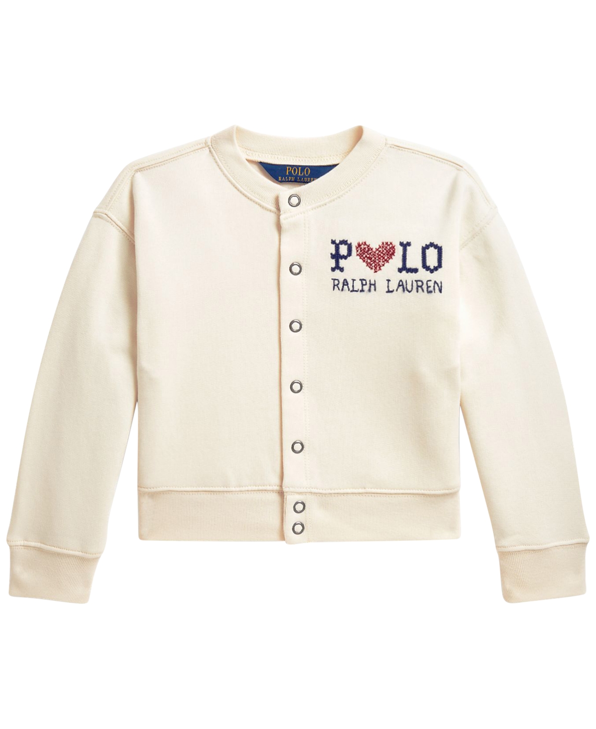 Click here for Polo Ralph Lauren Girls 2T-6X Logo Fleece Cardigan... prices