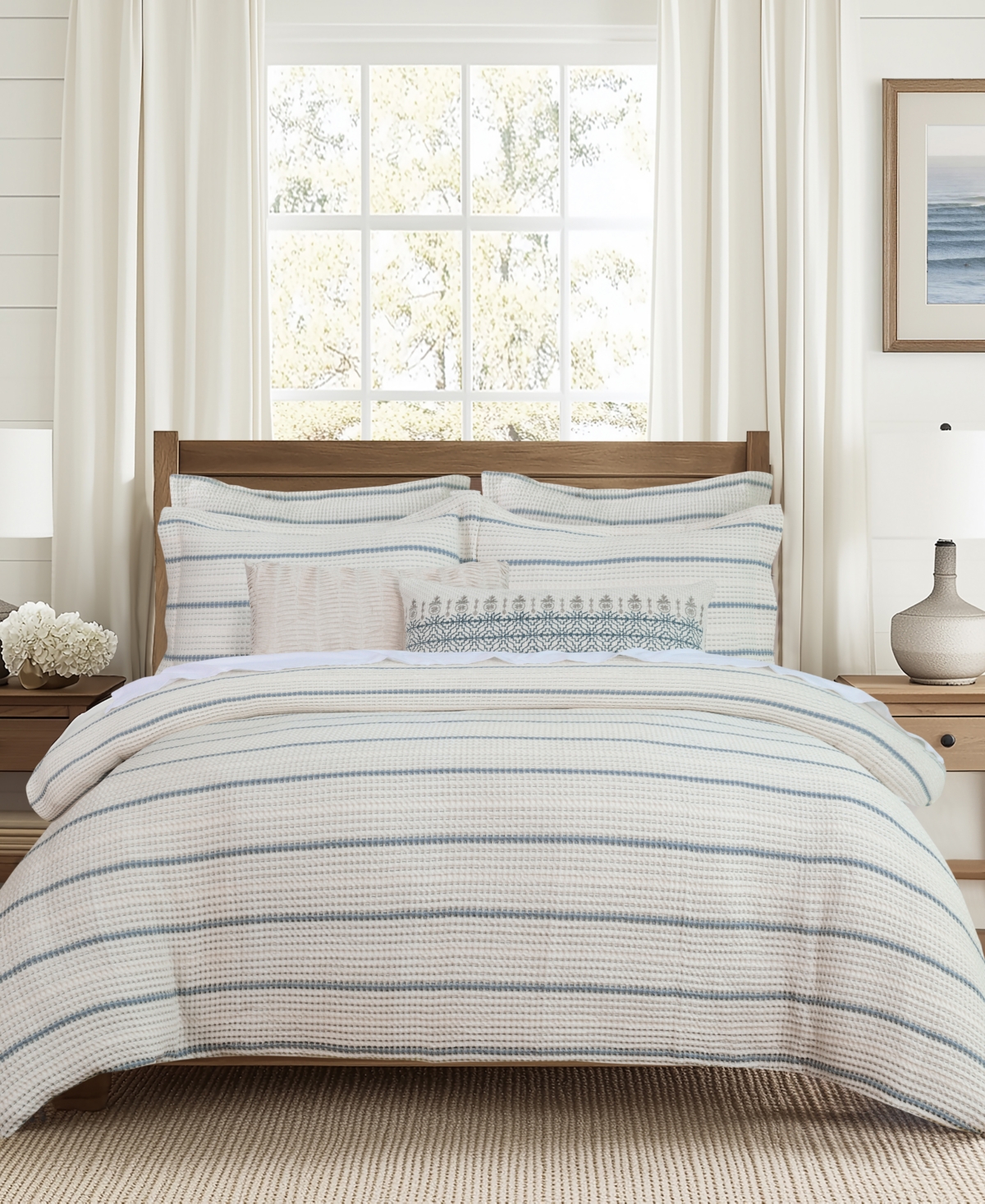 Click here for Levtex Home Waffle Stripe Textured 3-Piece Comfort... prices