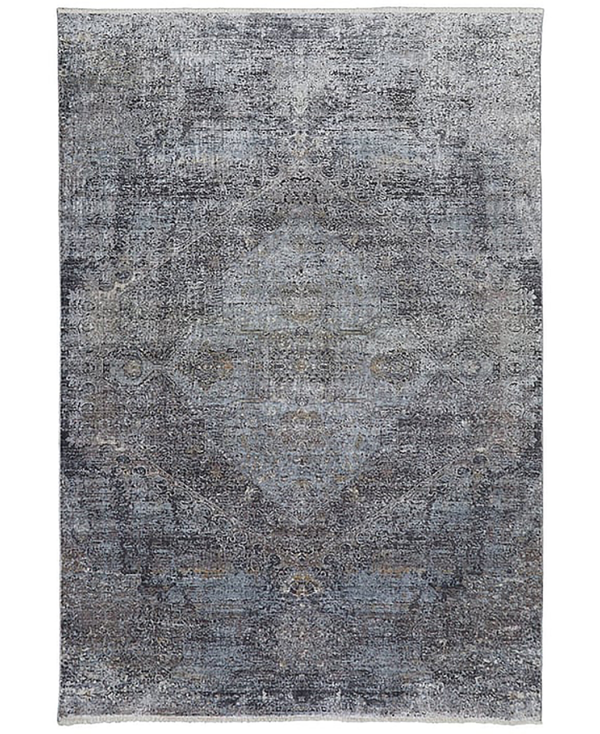 Click here for Feizy Sarrant R3963 Charcoal 4 x 53 Area Rug - Smo... prices
