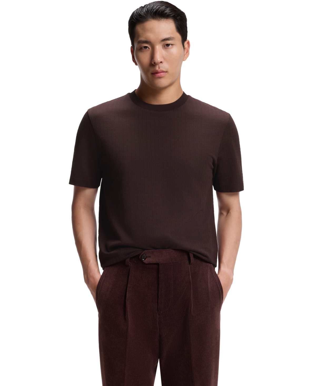 Click here for Boss by Hugo Boss Mens Cotton-Blend Regular-Fit T-... prices
