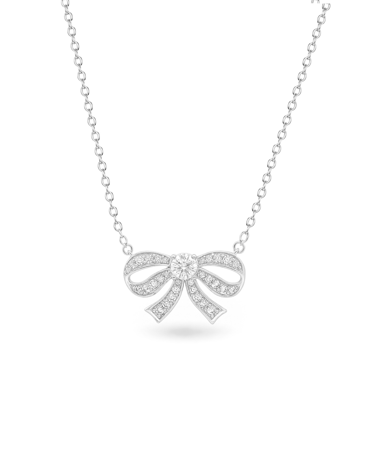 Click here for Macys Fine Silver-Plated Sparkle Cable Chain and B... prices