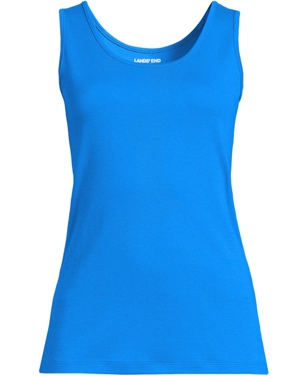 Click here for Lands End Womens Plus Size Cotton Tank Top - Brigh... prices