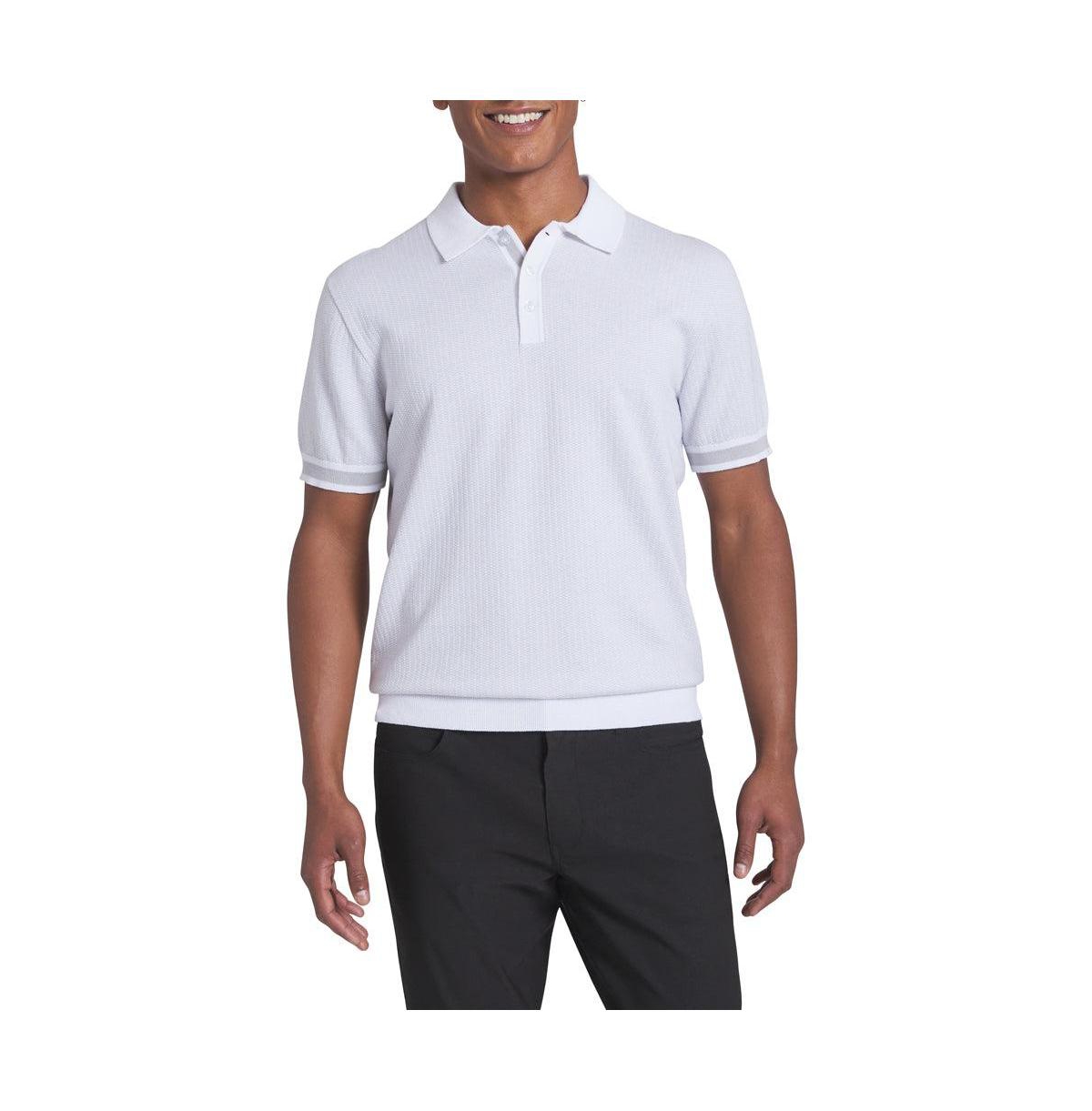 Click here for dkny Mens rock land sweater polo - White prices