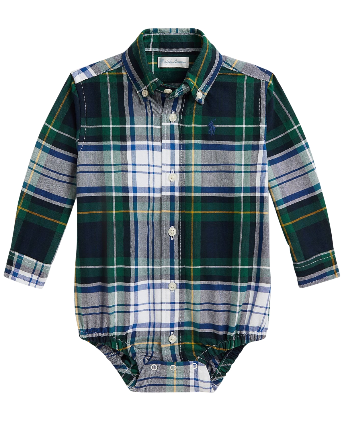 Click here for Polo Ralph Lauren Baby Boys Plaid Cotton Oxford Bo... prices