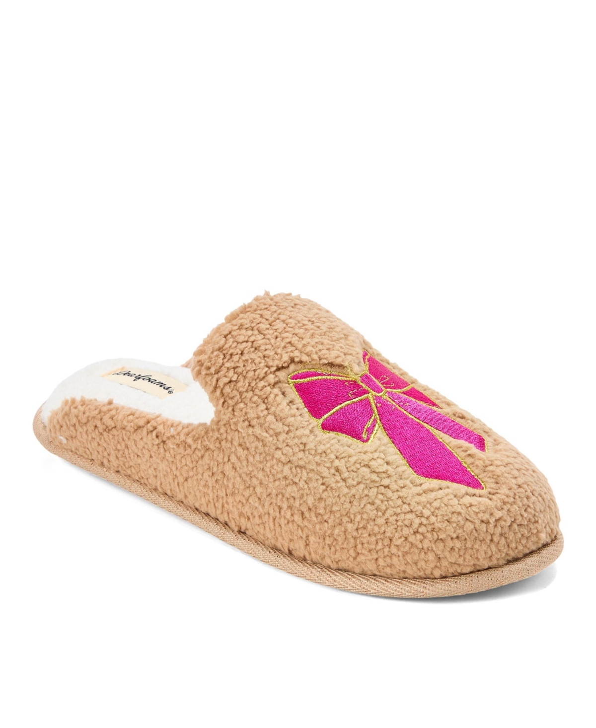 Click here for Dearfoams Womens Christmas Tree Teddy Scuff Slippe... prices