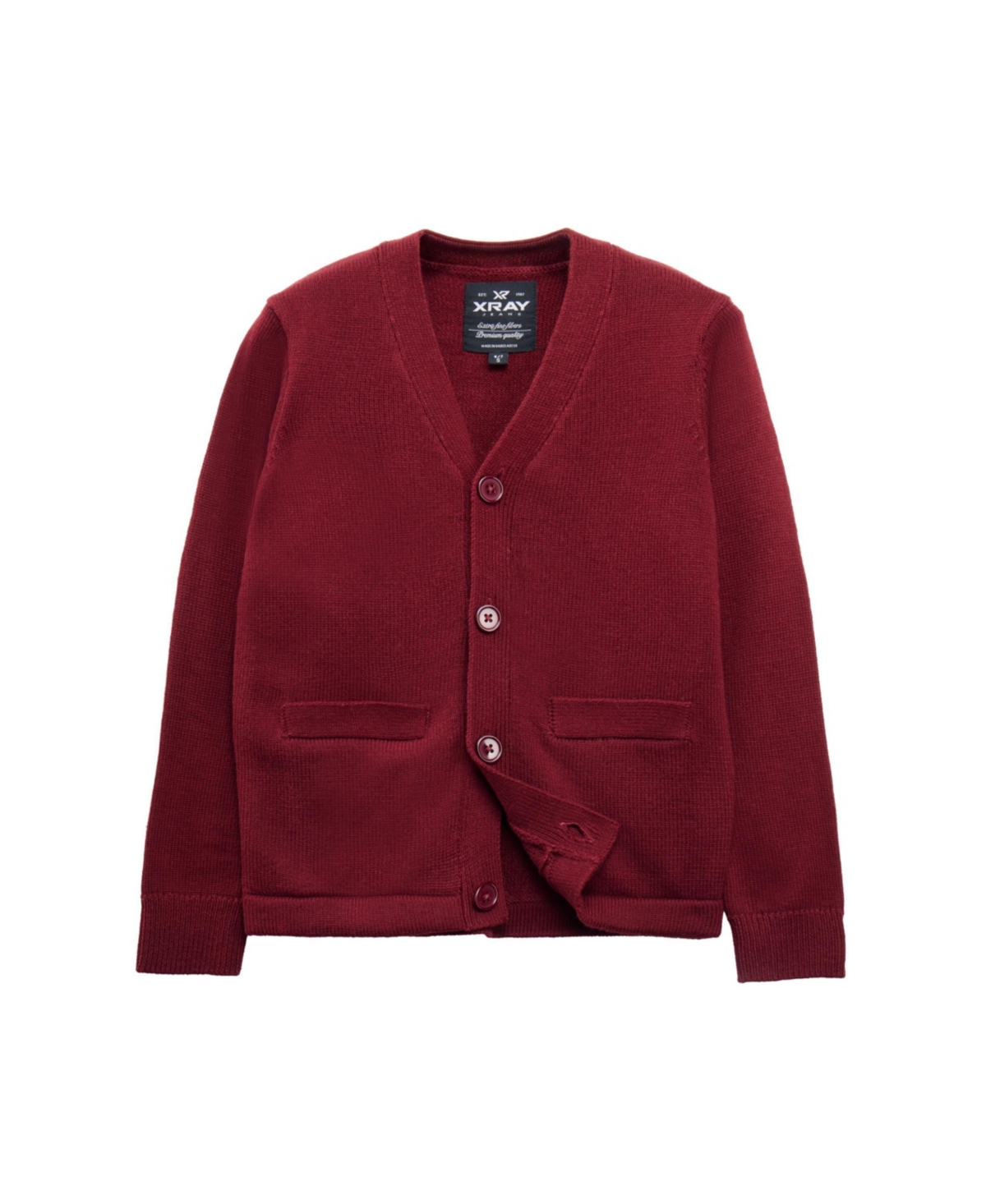 Click here for Xray Boys Size 4-18 Classic Knit Cardigan Sweater... prices