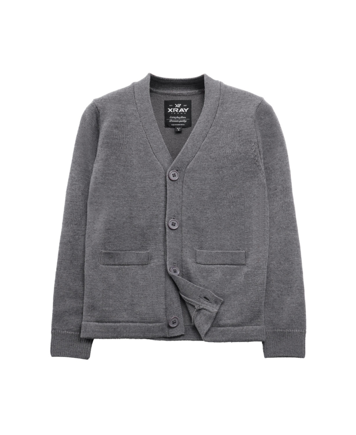 Click here for Xray Boys Size 4-18 Classic Knit Cardigan Sweater... prices