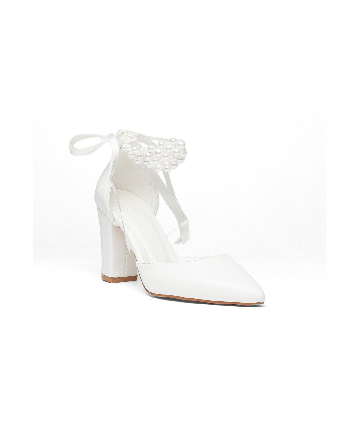 Click here for Prologue Shoes Womens Elisa Block Heel Bridal Pump... prices