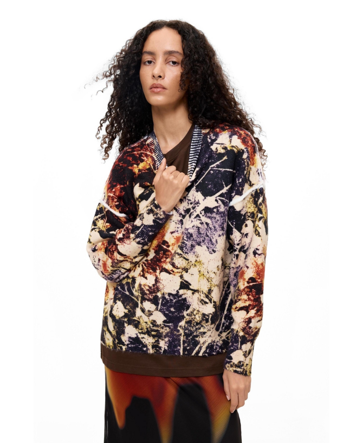 Click here for Desigual Womens Jacquard sweater - Yellow prices