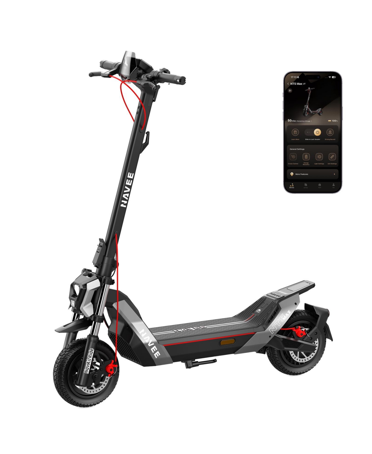 Click here for Navee NT5 Max Electric Scooter  51.6 mi Max Range... prices