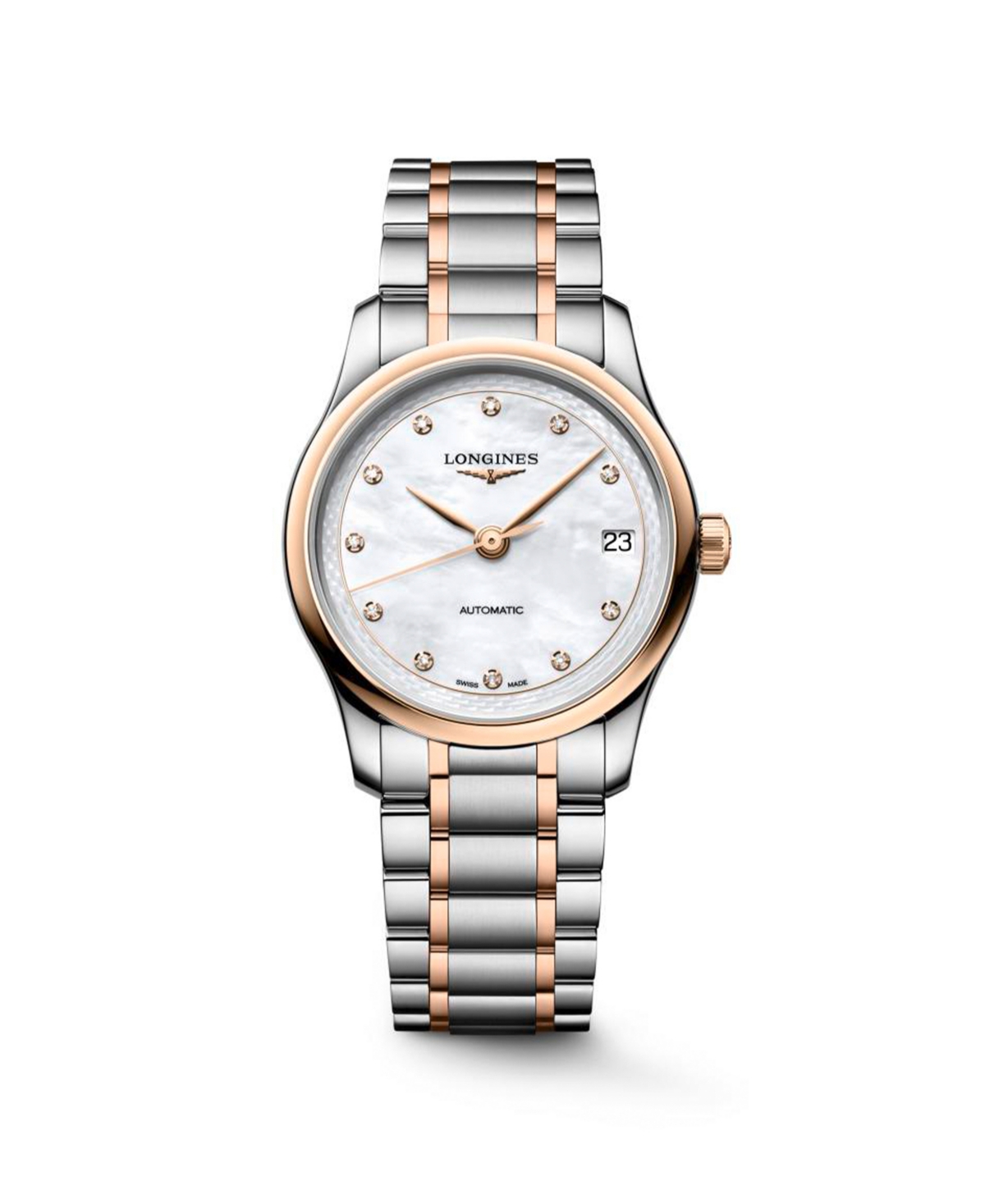 Click here for Longines Womens Master Collection 18k Rose Gold an... prices