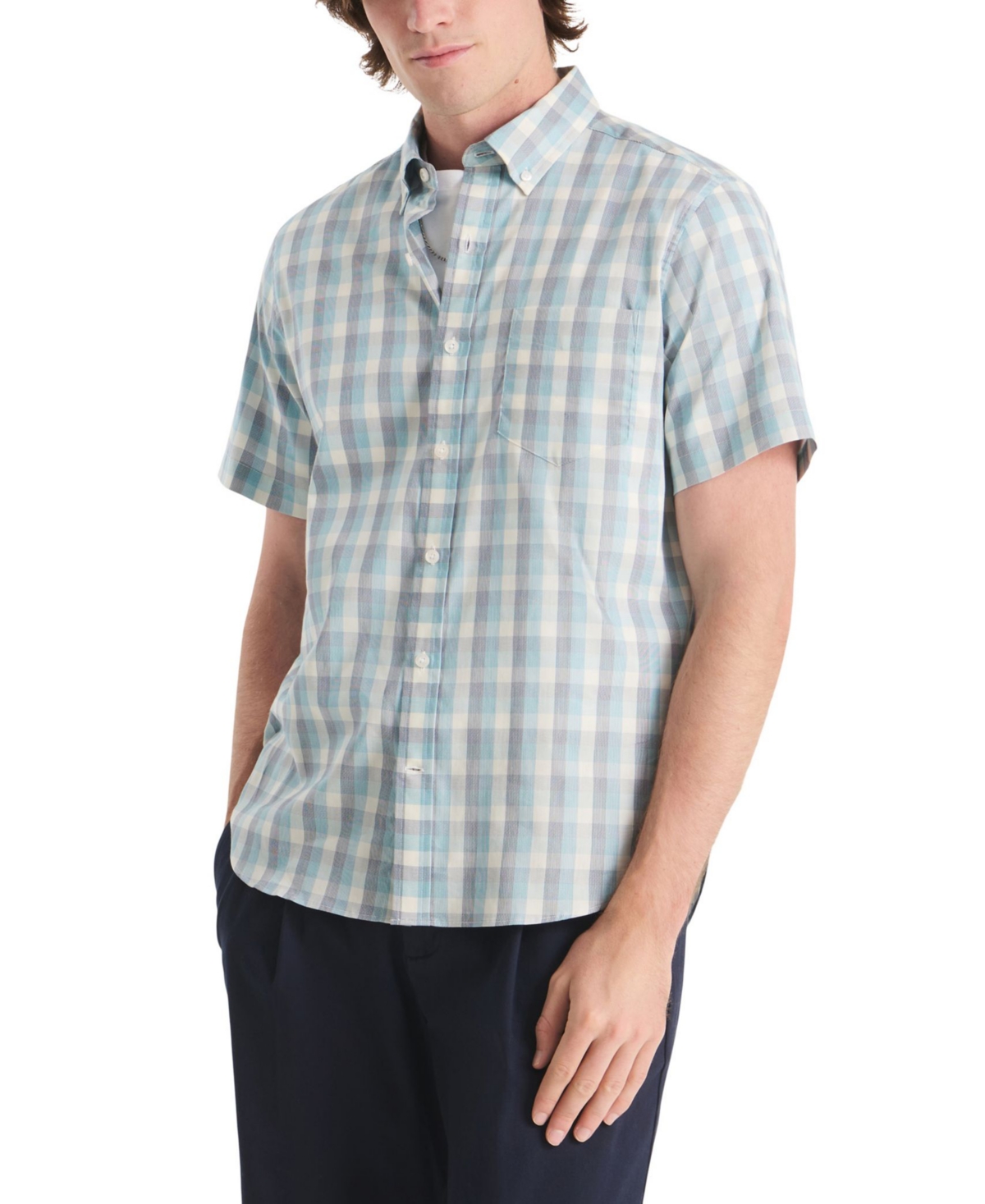 Click here for Nautica Mens Plaid Short-Sleeve Shirt - Lagunabech prices