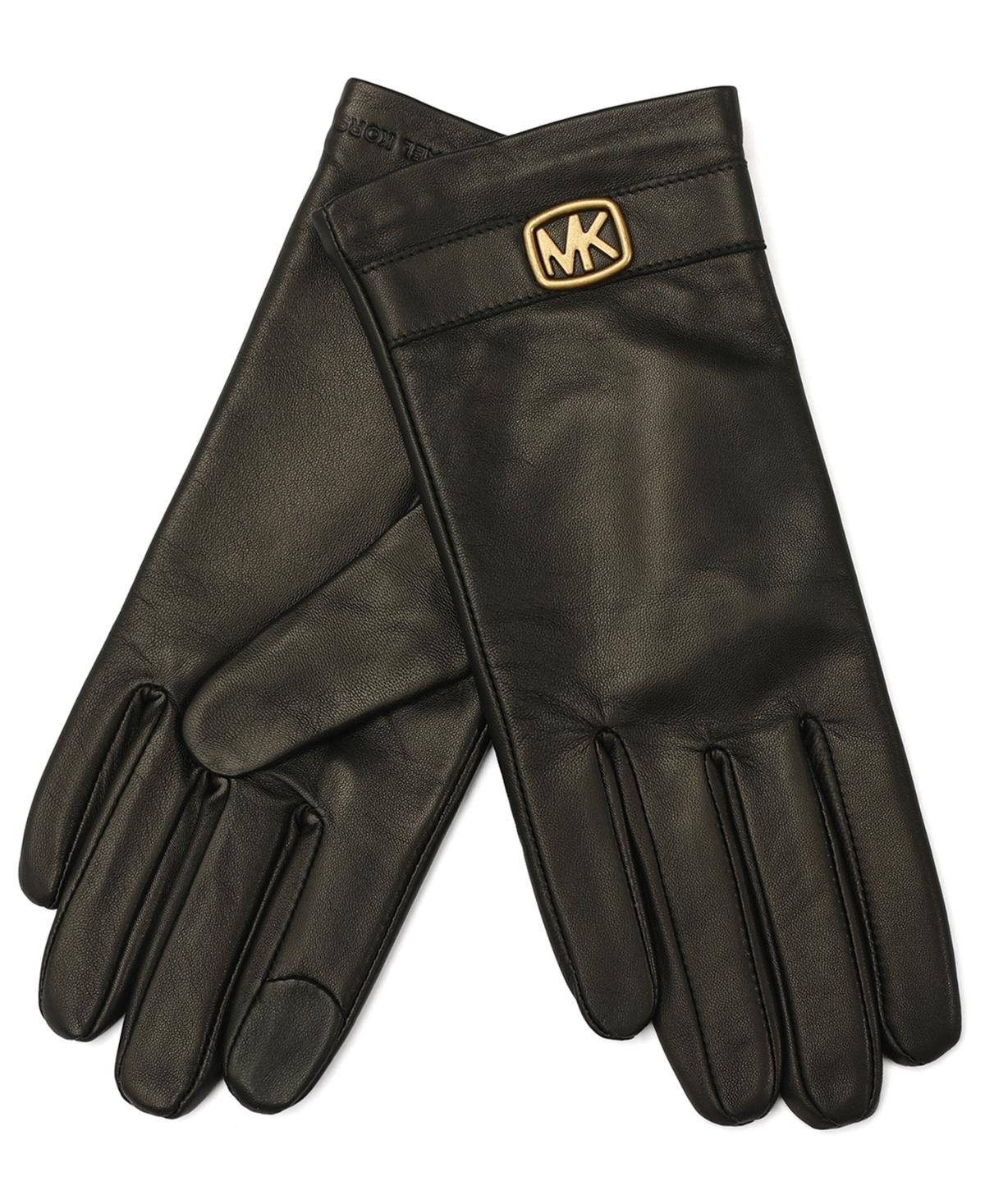 Click here for Michael Michael Kors Bubble Plaque Leather Gloves... prices