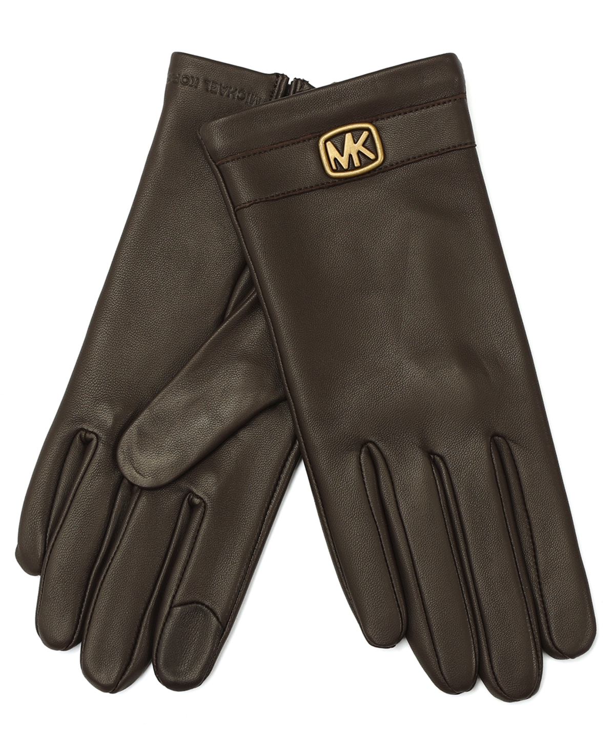 Click here for Michael Michael Kors Bubble Plaque Leather Gloves... prices