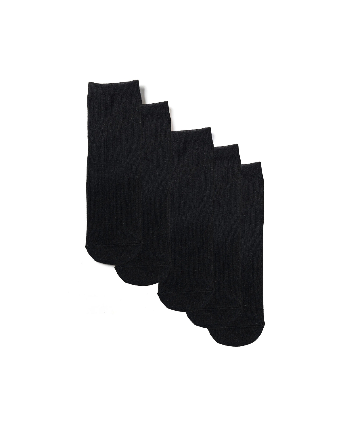 Click here for Stems Womens Ribbed Cotton-Blend Ankle Socks  5-Pa... prices