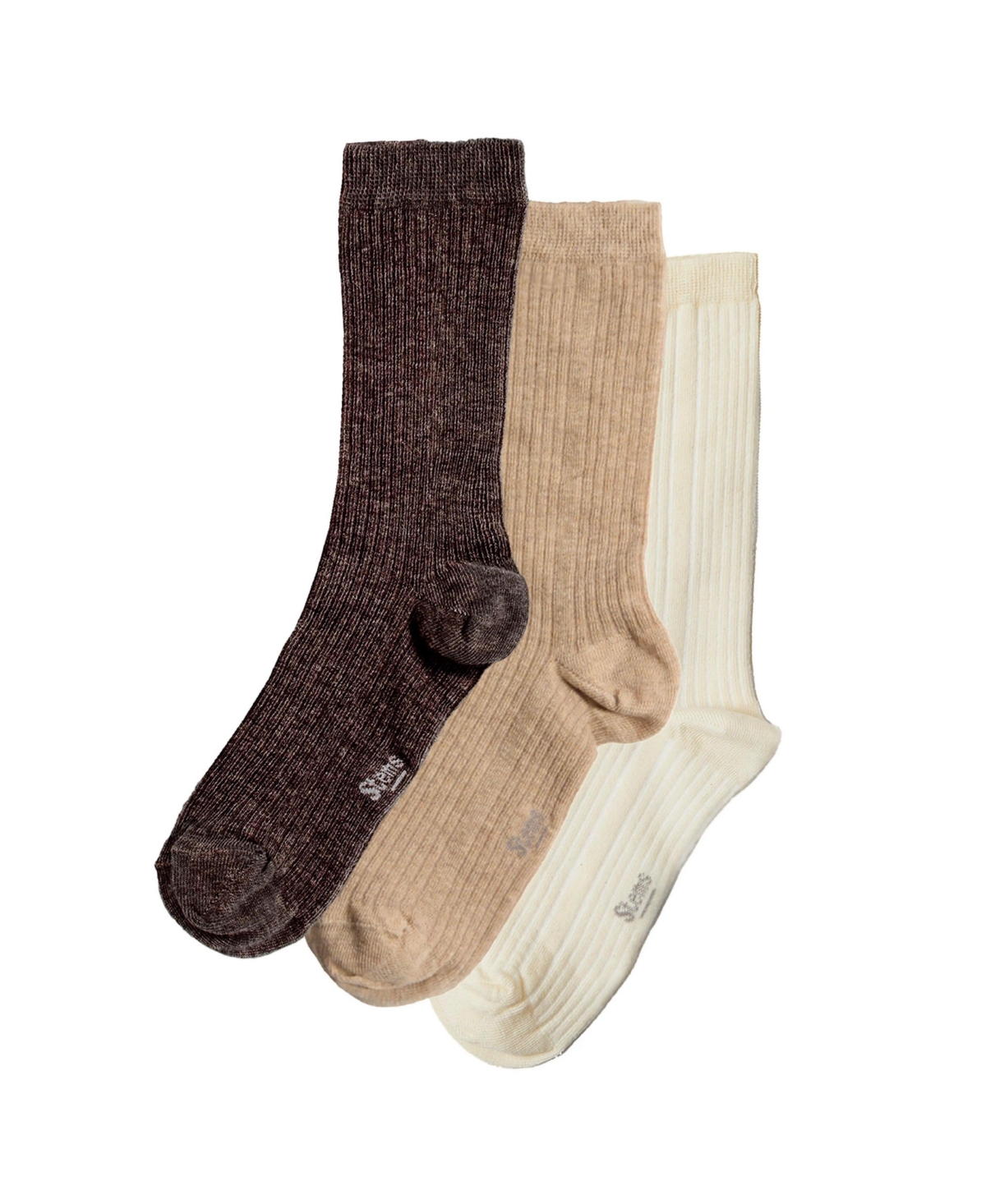 Click here for Stems Womens Ribbed Cotton/Cashmere-Blend Crew Soc... prices
