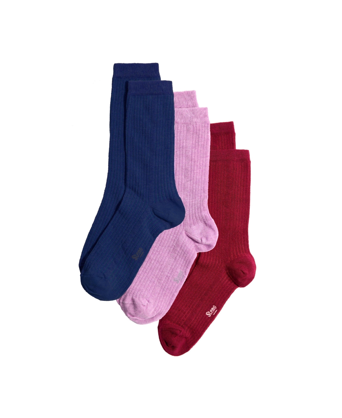Click here for Stems Womens Ribbed Cotton/Cashmere-Blend Crew Soc... prices