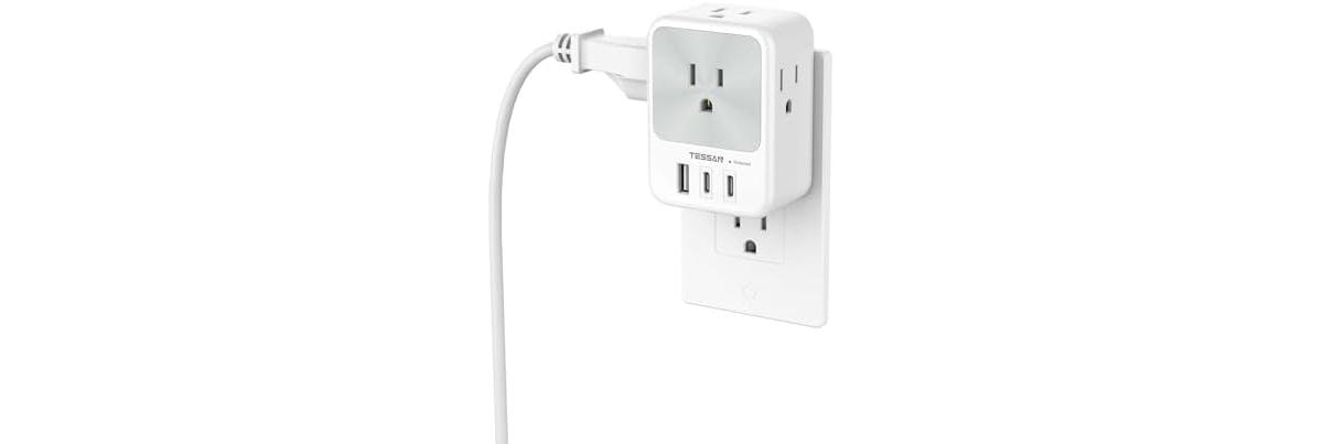 Click here for Tessan Wall Outlet Extender with 2 Usb C  1875W fo... prices