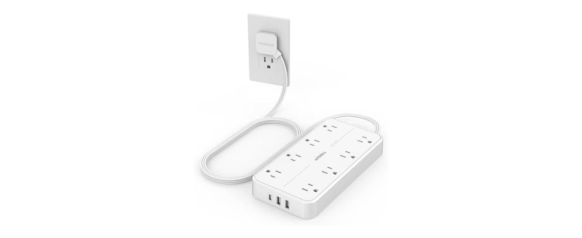 Click here for Tessan Power Strip with Usb Charging with 6FT  8 O... prices