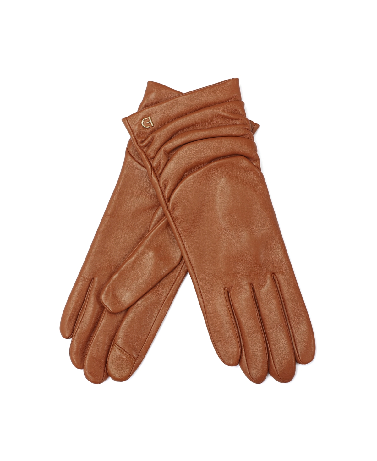 Click here for Cole Haan Womens Ruched Leather Gloves - British T... prices