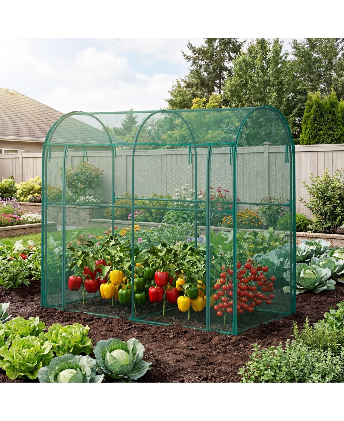 Click here for 79 x 39 x 71/106 x 47 x 47 in. Half-Round Crop Cag... prices